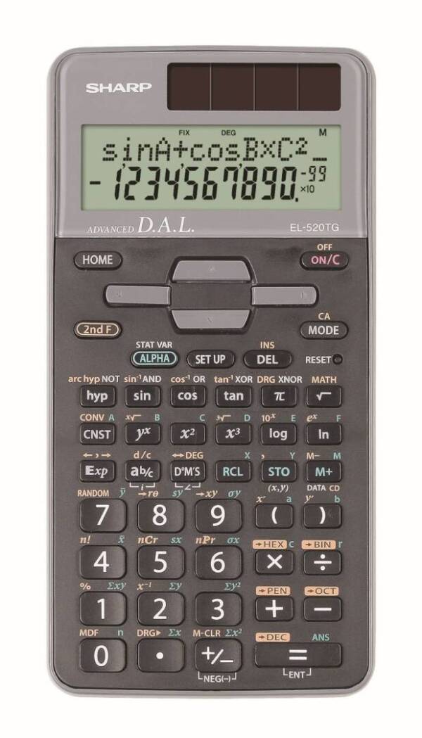 Научен калкулатор SHARP EL 520TGGY | ПЕЛИКАН-ДТМ